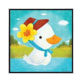 iCanvas "Spring Miss Duck" by Juliana Motzko Framed - Bed Bath & Beyond ...