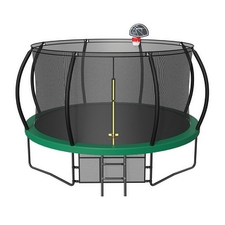Green 15FT Trampoline for Kids Outdoor - Bed Bath & Beyond - 37527807