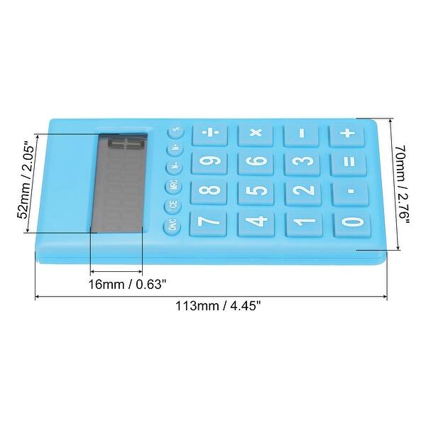 Desktop Calculator 8 Digit LCD Display Desk Calculator Style 2 Blue ...