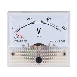 DC 0-450V Analog Panel Voltage Gauge Volt Meter 85C1 2.5% Error Margin ...