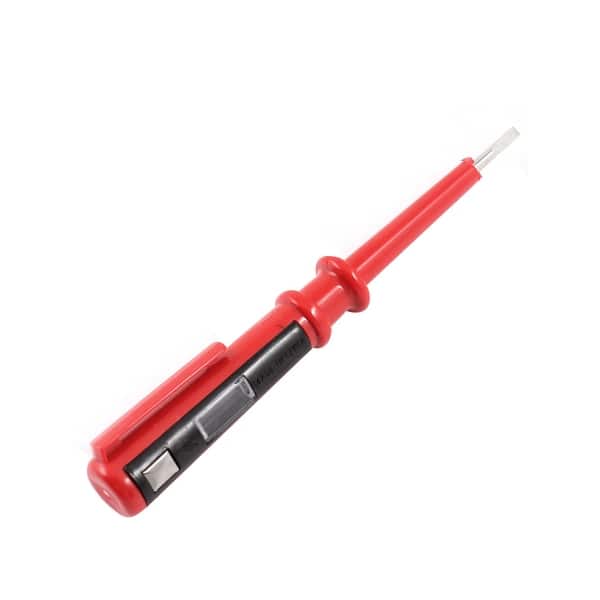 AC100-500V 10A Voltage Test Electroprobe 3mm Slotted Screwdriver Red ...