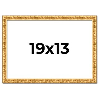19x13 Frame Gold Real Wood Picture Frame Width 1 inches | Interior ...