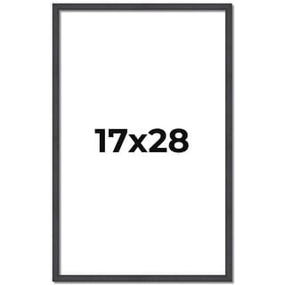 17x28 Frame Brown Solid Wood Picture Frame - Complete Modern Photo ...
