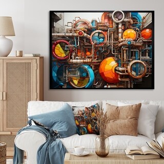 Designart "Constructivism Industrial Symphony I" Constructivism Wall ...