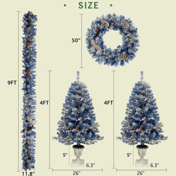 blue pine xmas tree