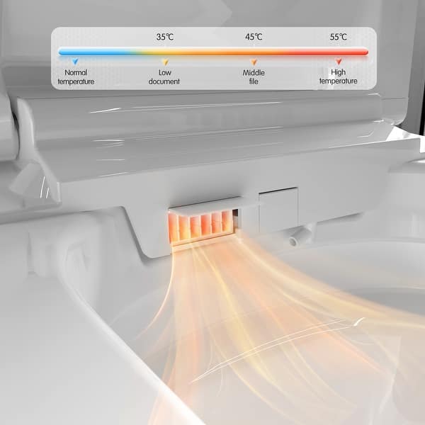 Smart Toilet Intelligent Tankless Bidet with Heated Seat & Auto Flush ...