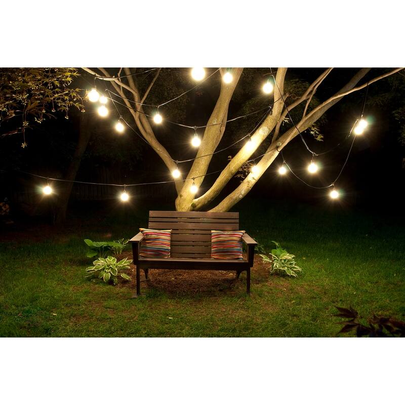 Bulbrite Pack of (2) 14 ft Indoor/Outdoor String Light Kit (Bulbs not ...