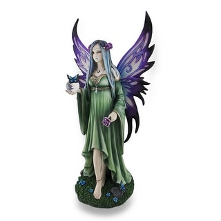 Large Anne Stokes `Mystic Aura` Fantasy Fairy Statue 15 in. - Bed Bath ...