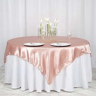 10 Pack Satin Table Overlays Linens Wedding 72" Square Mauve - 72 ...