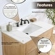 Altair Solana Bath Vanity with Calacatta White Quartz Stone Countertop ...