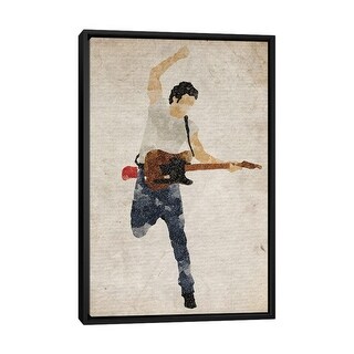 iCanvas "Bruce Springsteen Born In The Usa" by FisherCraft Framed ...