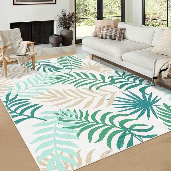 leaf pattern area rugs