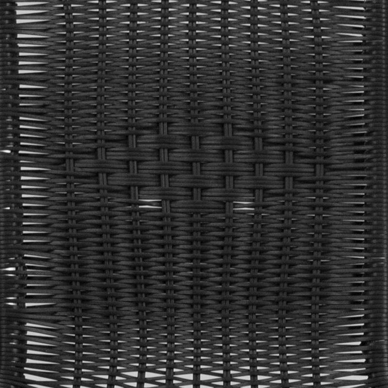 3-piece Metal/ Rattan Patio Dining Set with 28-inch Square Table - 28"W ...