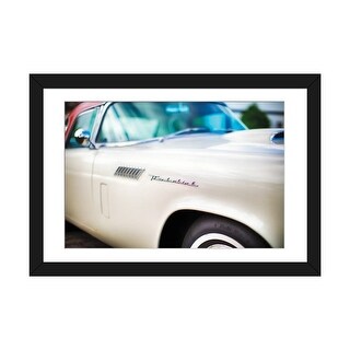 iCanvas "Fender with Scripts of a Classic Ford Thunderbird Automobile ...