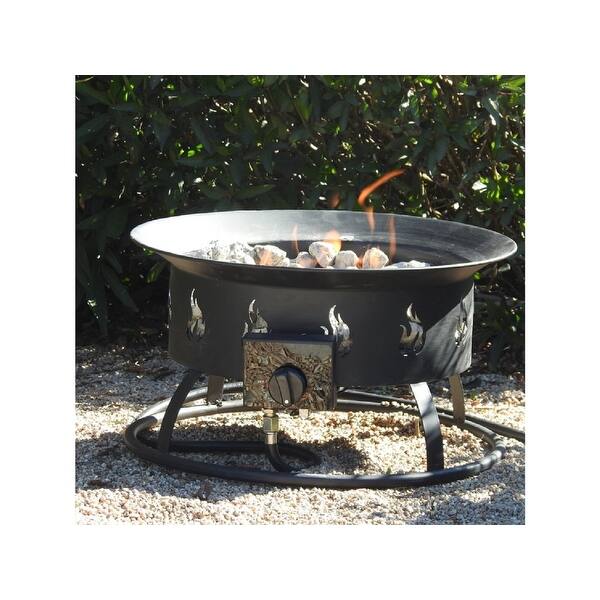 AZ Patio Round Portable Camp Fire Pit in Black - 20 - On Sale - Bed ...