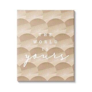 Stupell World Is Yours Phrase Geometric Circle Pattern Canvas Wall Art ...