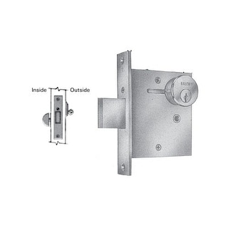 Baldwin 8560 Turn Piece / Cylinder Mortise Deadlock with 2-1/2" - Bed ...