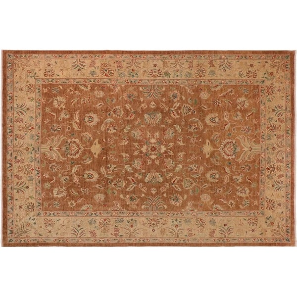 Bohemian Ziegler Desiree Brown Tan Hand-knotted Wool Rug - 9 ft. 11 in ...