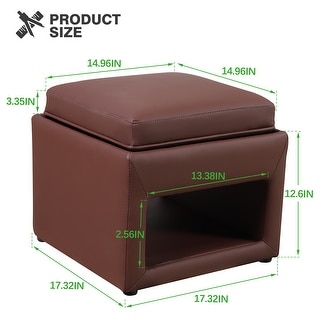 Multipurpose Foot Rest Sofa Stool with Storage Space, Ottoman - Bed ...