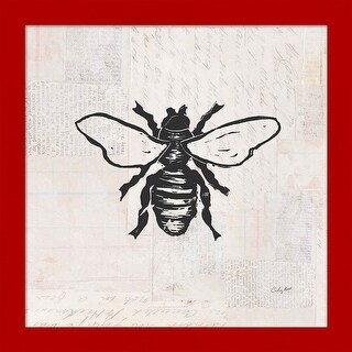Courtney Prahl 'Bee Stamp BW' Framed Art - Bed Bath & Beyond - 33532656