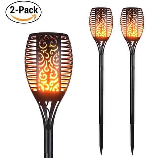 IMAGE 2Pcs Solar torches Lights Landscape Lighting Waterproof - Bed ...