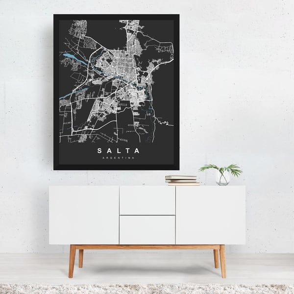 Salta Salta Province Argentina Salta City Map Maps Art Print/Poster ...