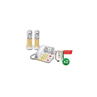 Uniden D3098-2 With Additional Battery DECT 6.0 Amplified Corded ...