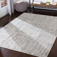 Arabella Handmade Abstract Light Gray/ White Area Rug - On Sale - Bed ...
