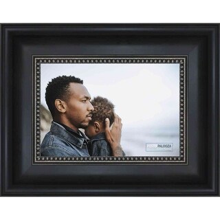 20x10 Traditional Black Complete Wood Picture Frame with UV Acrylic ...