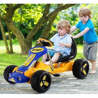 Go Kart Kids Ride On Car Pedal Powered Car 4 Wheel Racer Toy Stealth ...