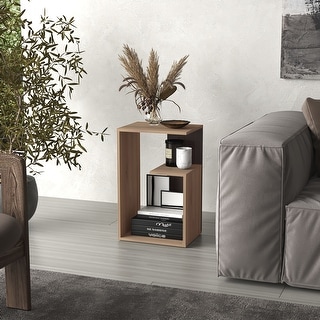 Modern Storage Table, Stackable Wooden Side Tables, Multi-Functional ...