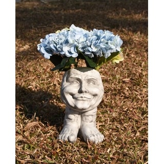 Joyful Grin: Whimsical Elegance in a Planter - 6.61 in x 8.07 in x 10. ...