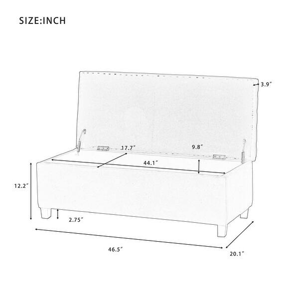 Upholstered Flip Top Storage Bench With Button Tufted Top Bed Bath