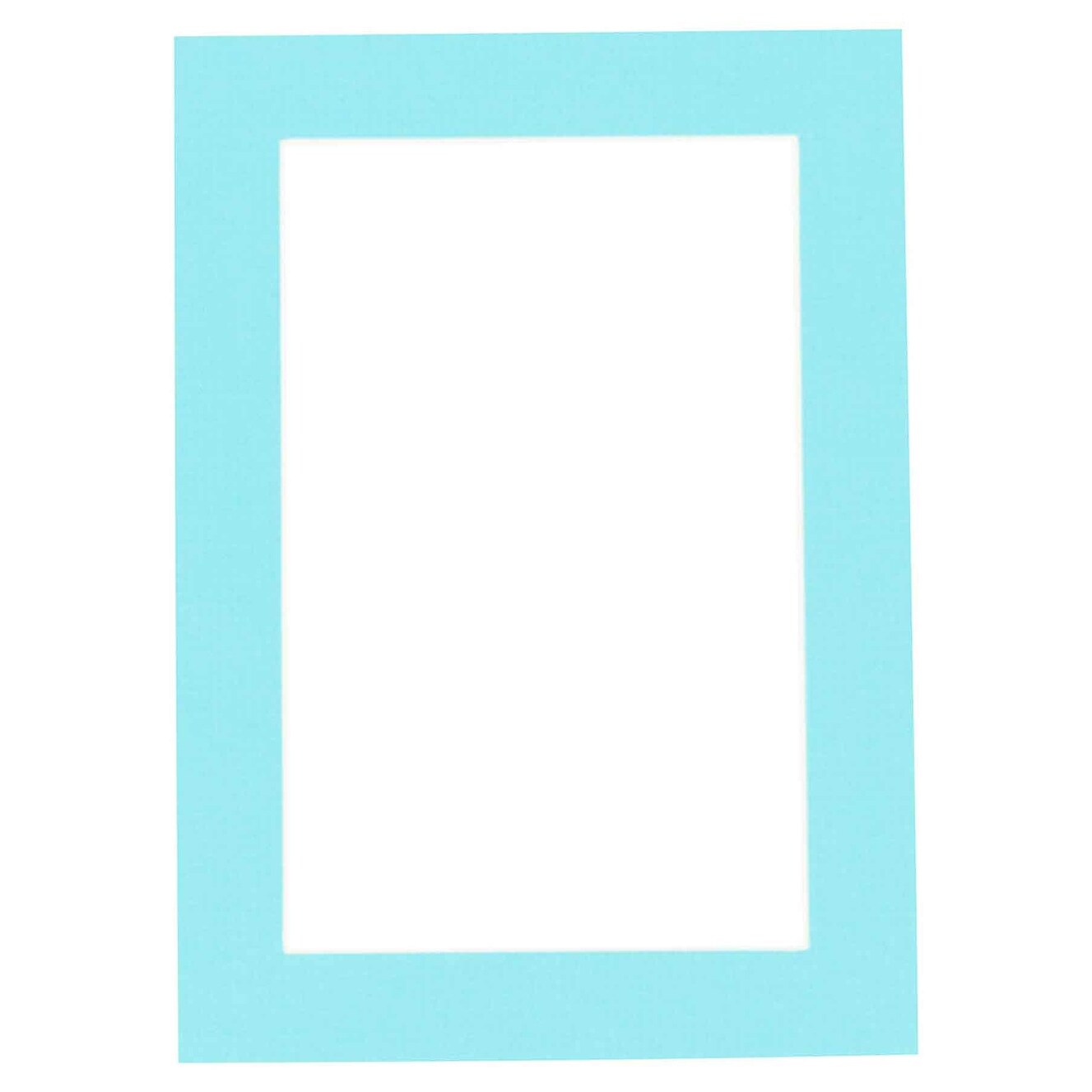16x16 Mat Bevel Cut for 12x12 Photos - Acid Free Aquamarine Blue Precut ...