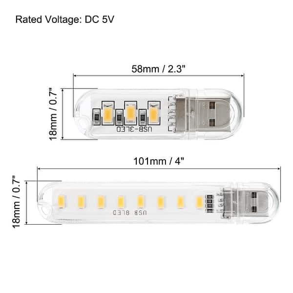 1 Set USB Night Light Portable Plug-in Mini LED Lamp Stick - Bed Bath ...