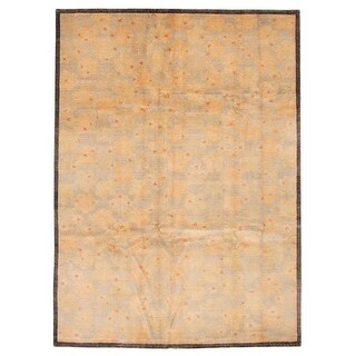 ECARPETGALLERY Hand-knotted Kathmandu Grey Wool Rug - 8'6 x 11'6 - Bed ...