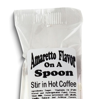 Curata Ameretto Flavored Chocolate Coffee Pack of Six Drink Stirrers ...