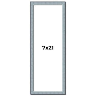 7x21 Frame Rustic Sky Blue Solid Wood Picture Frame | 0.75 Inch - Bed ...