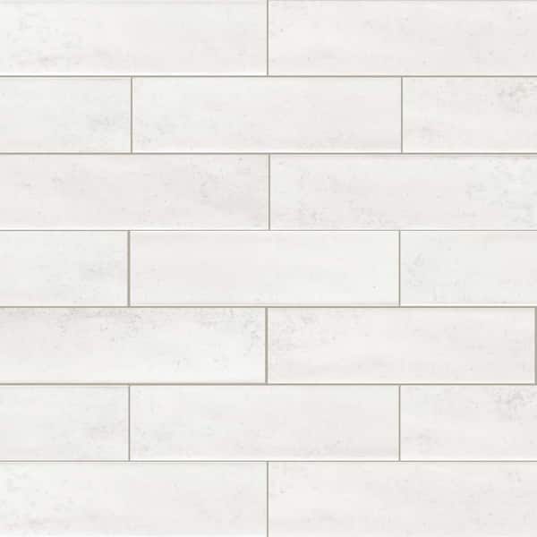Ibiza 2in x 10in White Ceramic Wall Tile - Bed Bath & Beyond - 39062981