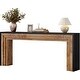 Long Narrow Sofa Table for Living Room, Entryway, Hallway - Black ...
