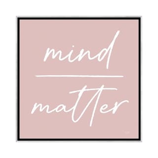 iCanvas "Mind Over Matter" by Lux Me Designs Framed - Bed Bath & Beyond ...