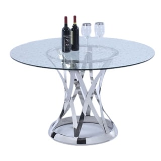 Somette Janet Table with Glass Top - Bed Bath & Beyond - 34825030