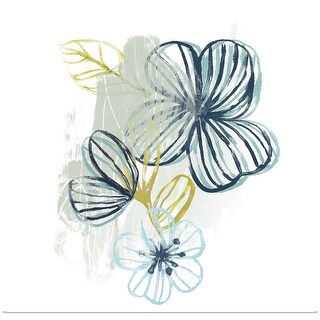 "Floral Offset I" Poster Print - Bed Bath & Beyond - 30224616