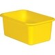 Teacher Created Resources Yellow Small Plastic Storage Bin, Pack of 6 ...