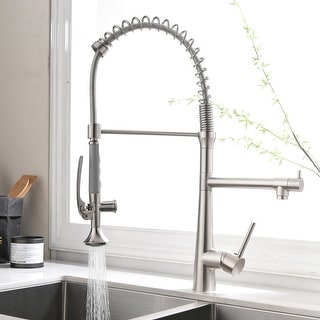 Heavy Duty Commercial Style Kitchen Sink Faucet,Single Handle Pre-Rinse ...