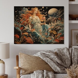 Designart "Masterpiece The Birth Of Venus II" Masterpiece Print on ...