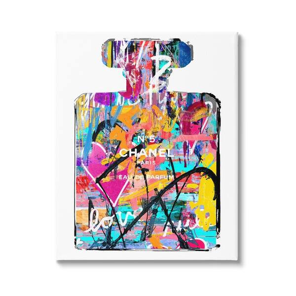 Stupell Abstract Graffiti Perfume Canvas Wall Art Design by Madeline ...