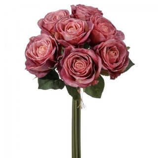 Mauve Dried Look Rose Bundle Artificial Flower - Bed Bath & Beyond ...
