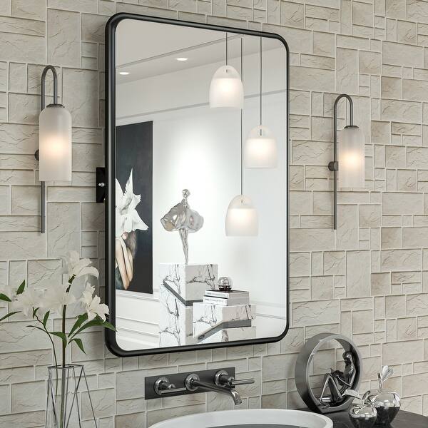 TETOTE Bathroom Vanity Wall Mirror Pivot Tilting Metal Framed - On Sale ...