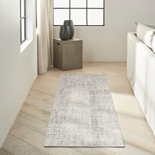 Calvin Klein Currents Indoor only Cream / Ivory Abstract Area Rug - Bed ...